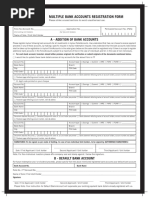 UTI - Change of Bank Form | PDF | Passbook | Cheque