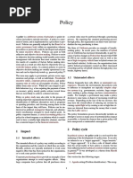 Policy Analysis Paper Format | PDF | Policy Analysis | Analysis