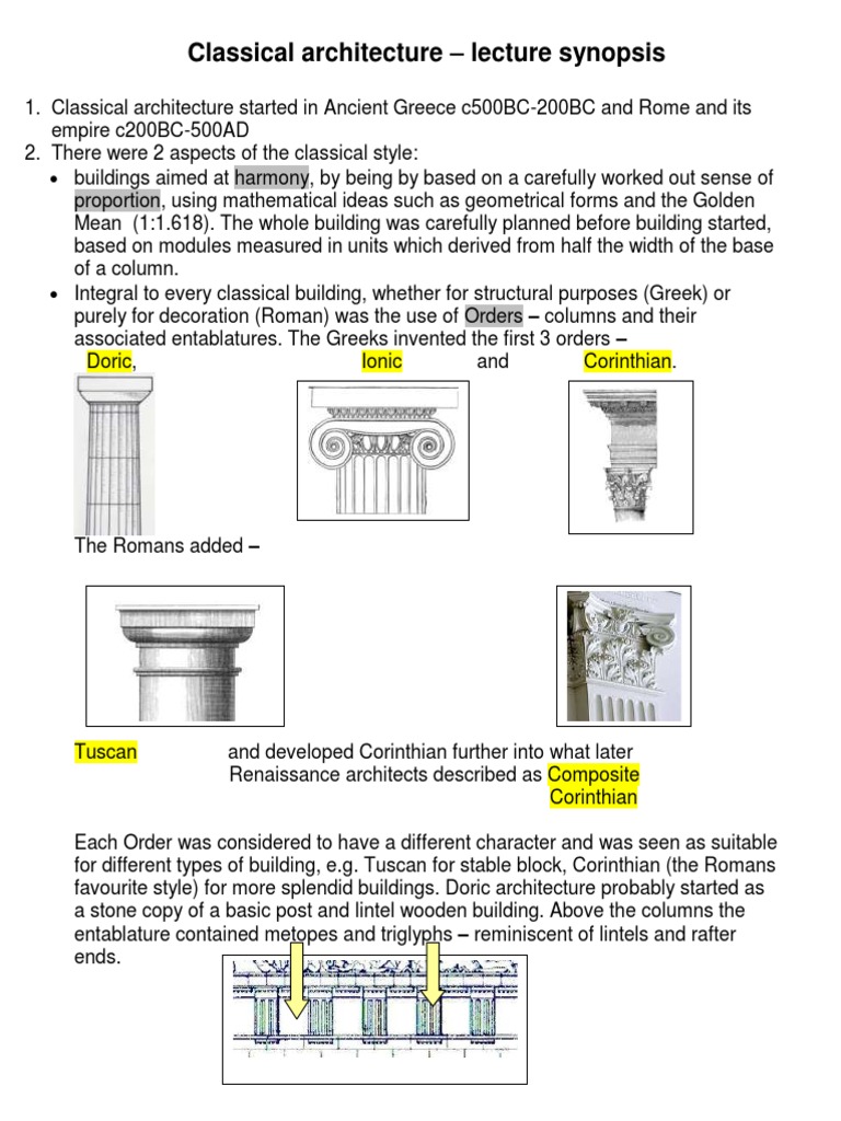 Classical Architecture | Download Free PDF | European Architecture | Style