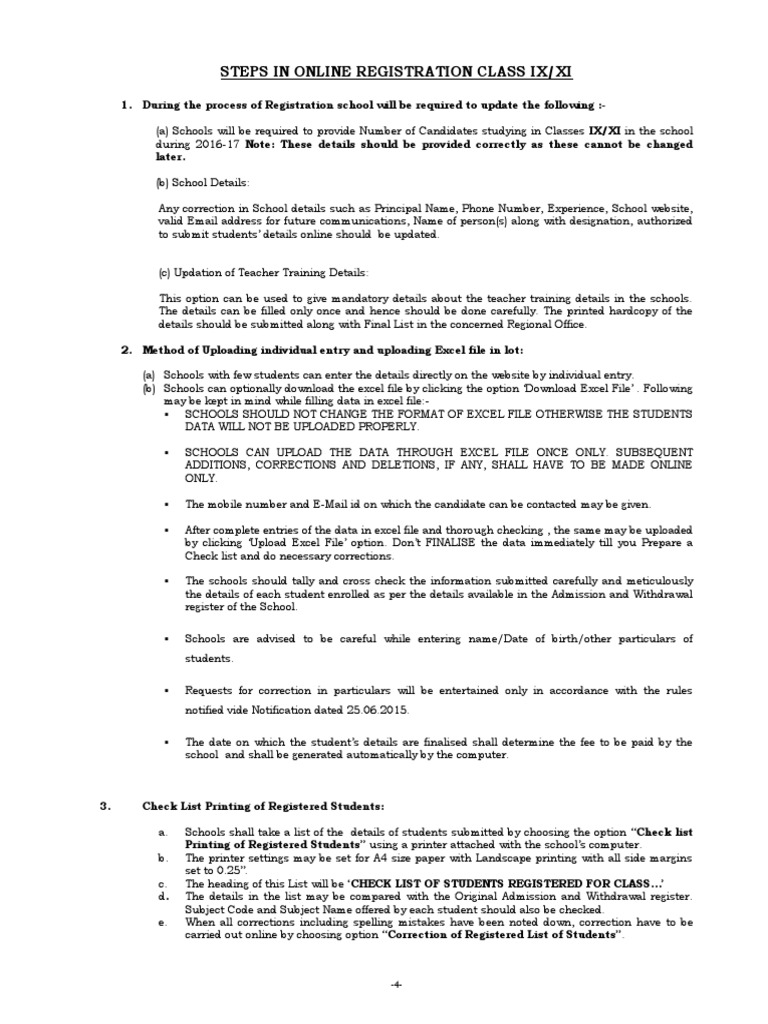 Steps For Online Registration PDF | PDF | Email | Microsoft Excel