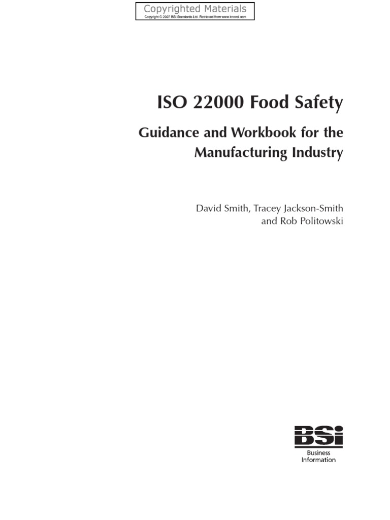 FSMS - Food Safety Book PDF | PDF | Business | Finance & Money Management
