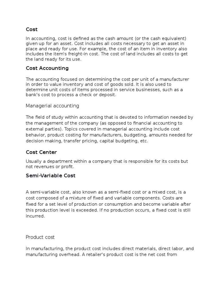 😂 Cost accounting topics. Cost Accounting vs Financial Accounting. 2019 ...