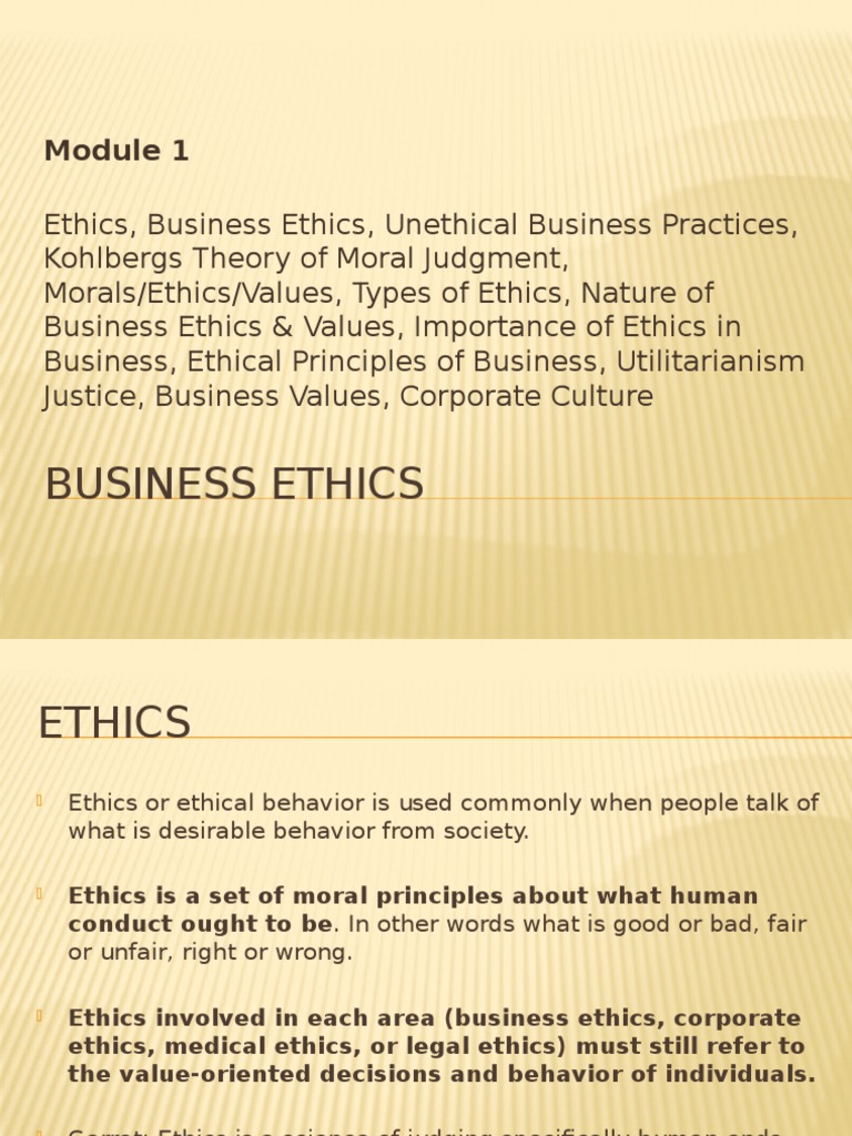 Module 1 | PDF | Value (Ethics) | Morality