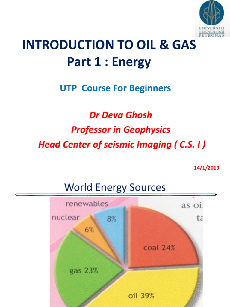 Introduction To Oil Gas Part 1 | PDF | Petroleum Reservoir | Reflection ...