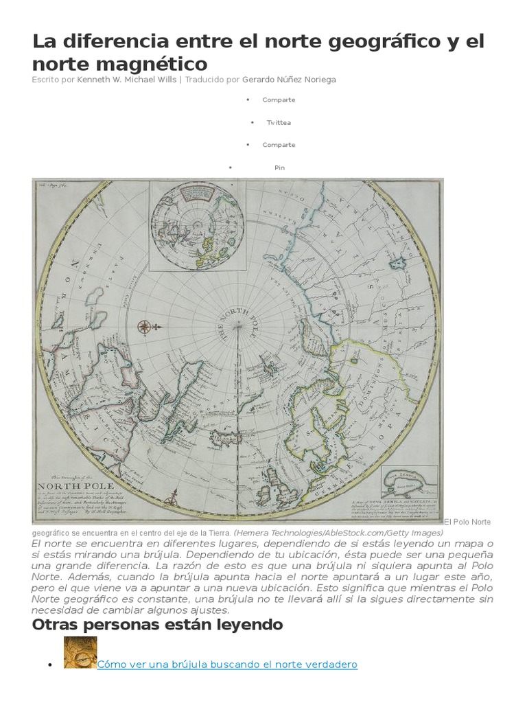 La Diferencia Entre El Norte Geográfico y El Norte Magnético | Polo ...