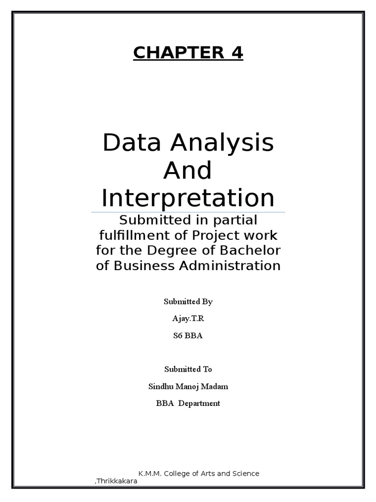 Data Analysis and Interpretation | PDF | Chart | Business