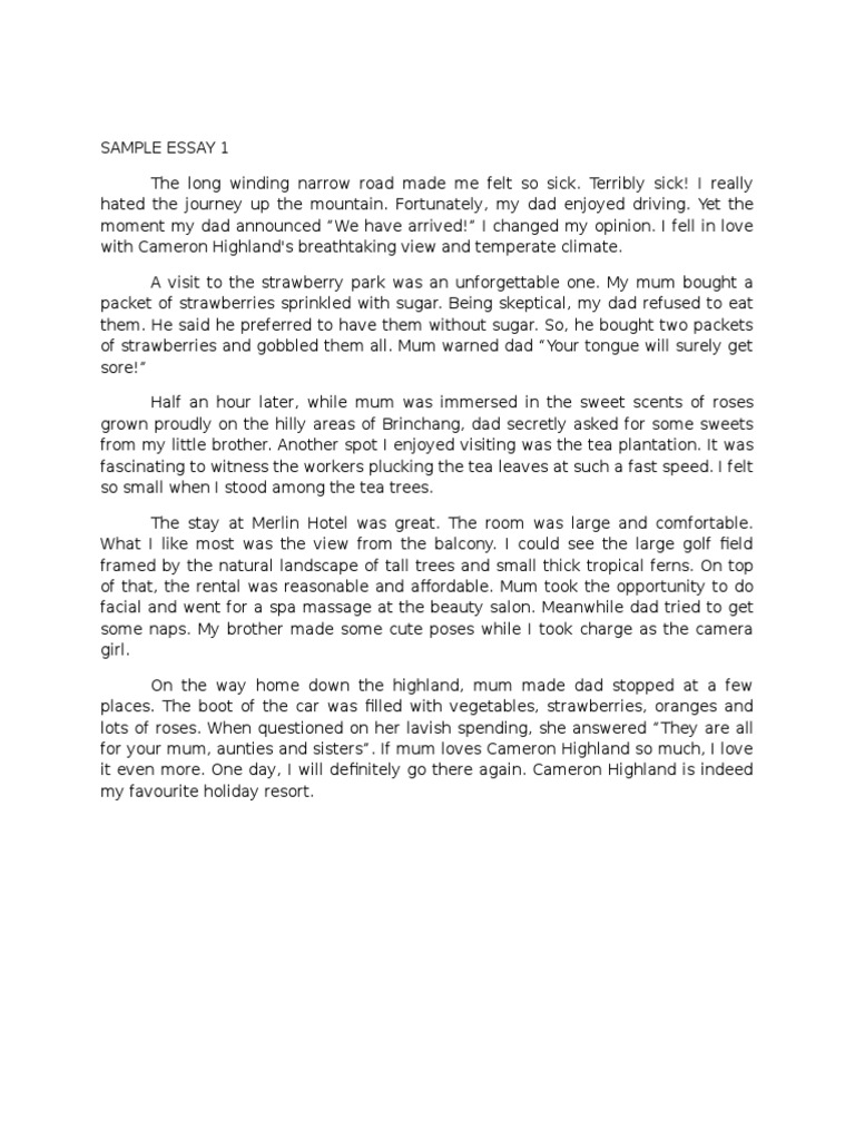 Form 4 Essays | PDF | Lunch | Restaurant And Catering