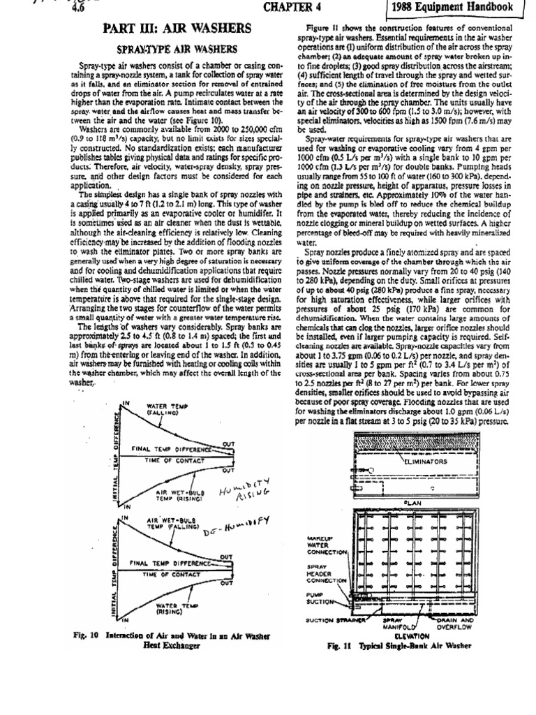 Fundamental On Air Washer System Design | PDF | Humidity | Atmospheric ...
