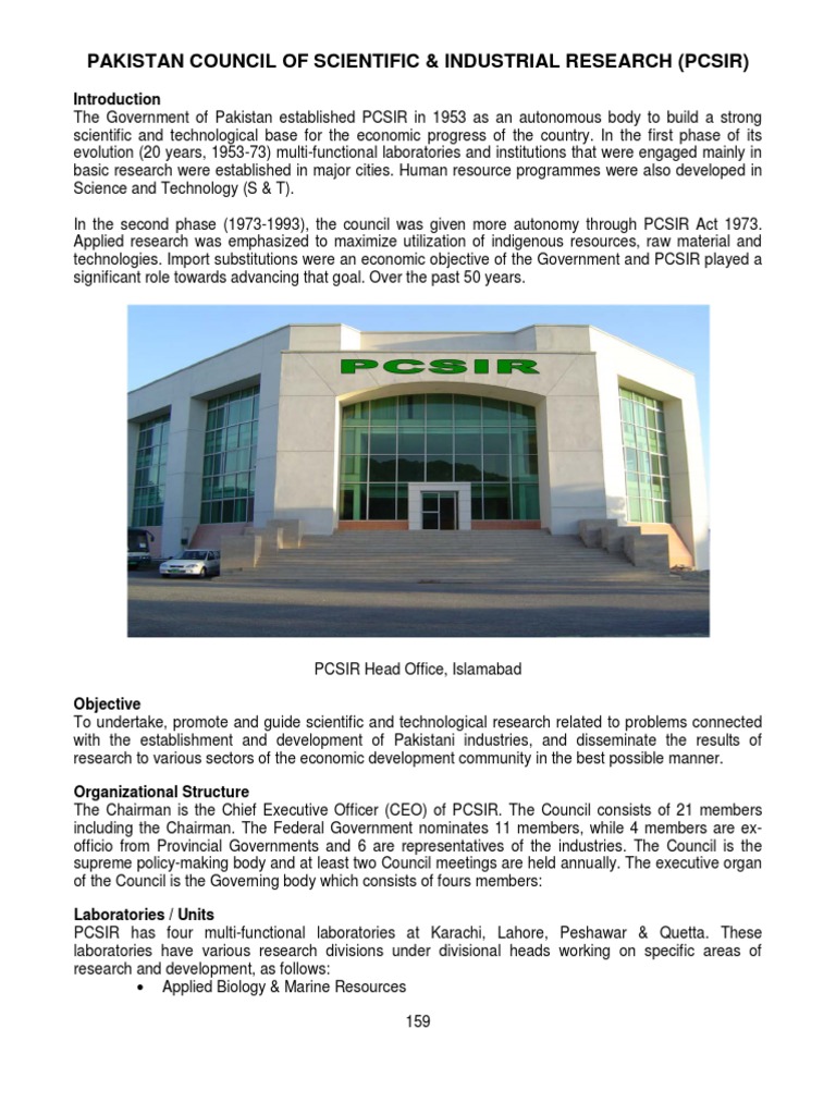 14 - (159-166) PCSIR Brief - Detail For PEC29-09-2012 | PDF ...