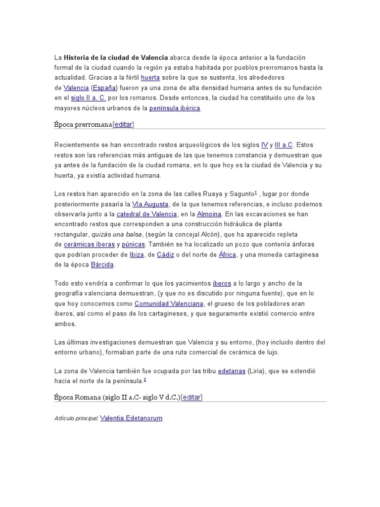 Historia de Valencia | PDF