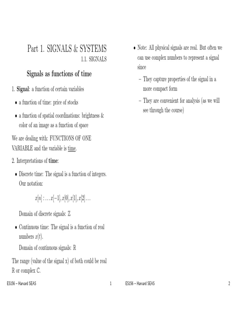 1 Signals PDF | PDF