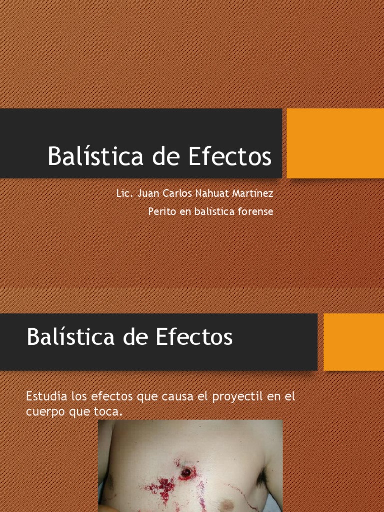 Balística de Efectos | PDF | Revista (armas de fuego) | Munición