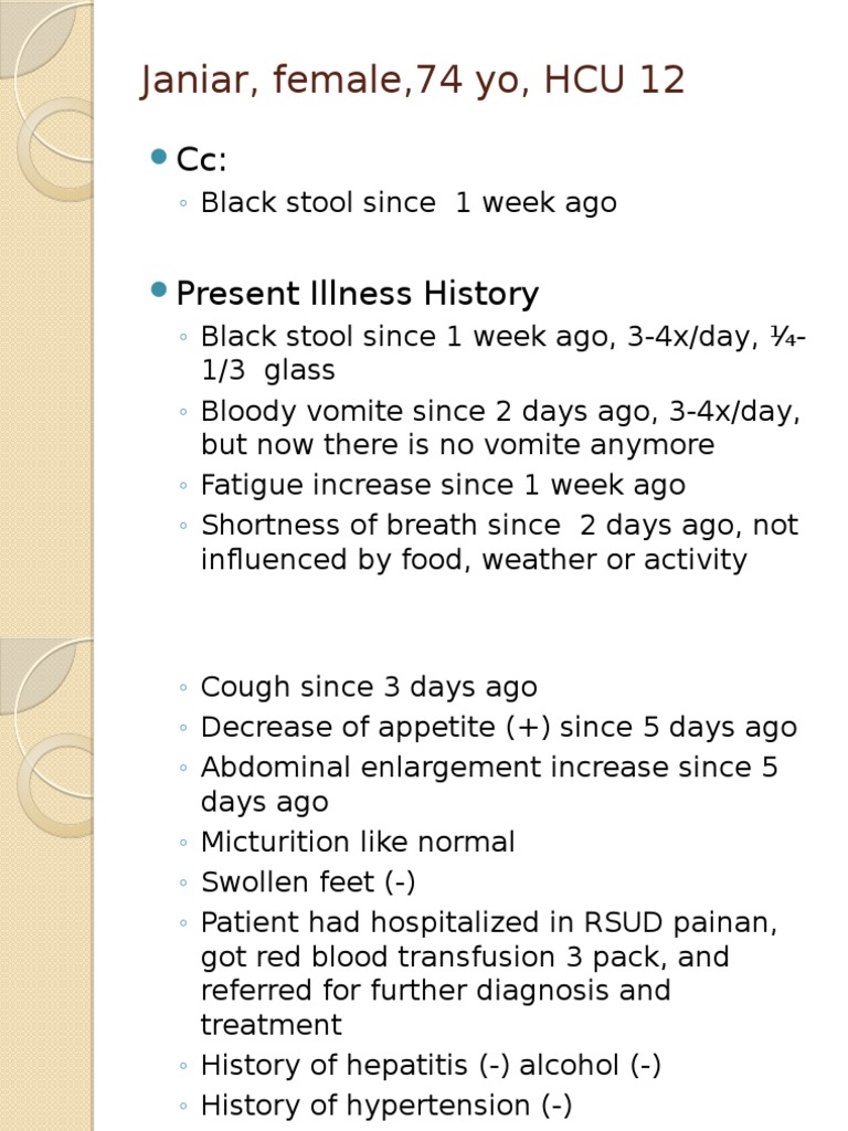 Janiar, Female, 74 Yo, HCU 12 | PDF | Science & Mathematics