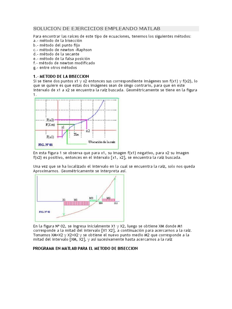 Ejercicios Resueltos Con Matlab | PDF | Números | Algoritmos