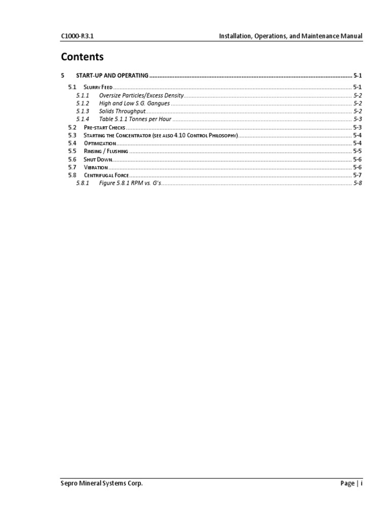 C1000-R3.1 Installation, Operations, and Maintenance Manual | PDF ...