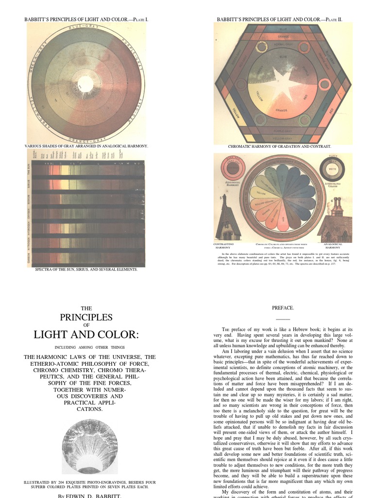 The Principles of Light and Color by Edwin D Babbitt, 1878 | PDF ...