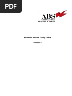 Abs Journal Ranking | PDF | Academic Journal | Outlier