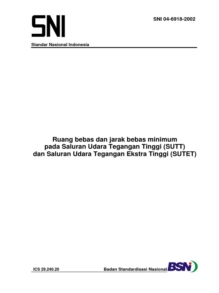 Sni Sutt Dan Sutet PDF | PDF