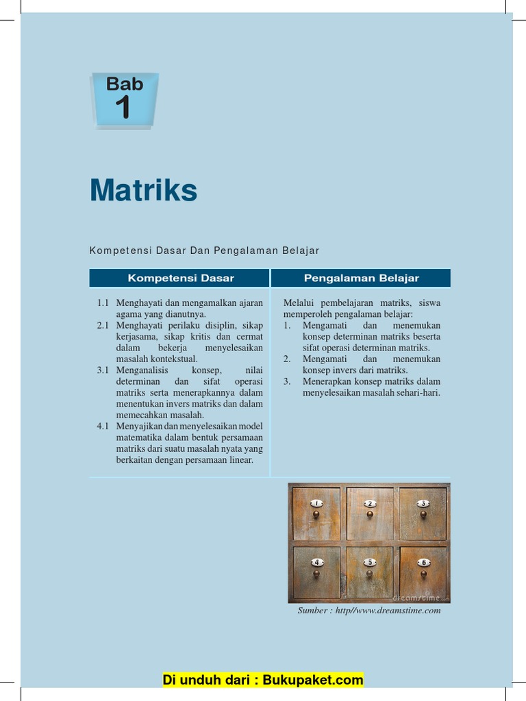 Bab 1 Matriks | PDF