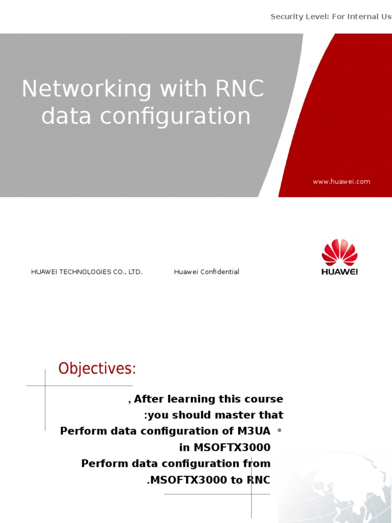 MSOFTX3000 RNC Configuration | PDF | Computer Network | Internet Protocols