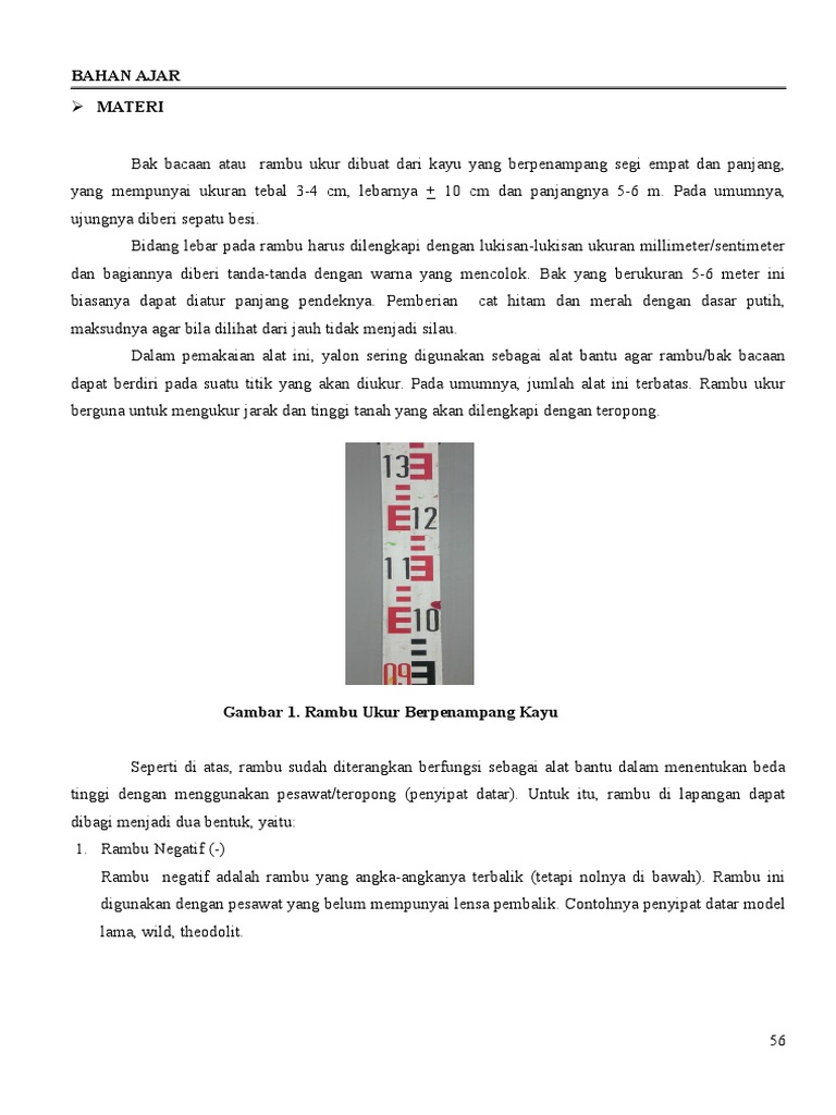 Bacaan Rambu Ukur | PDF