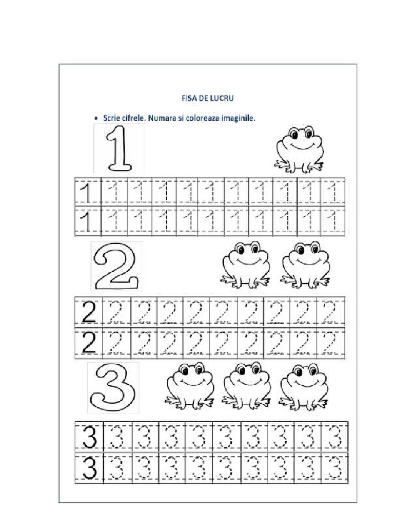 Cifre Linie Punctata