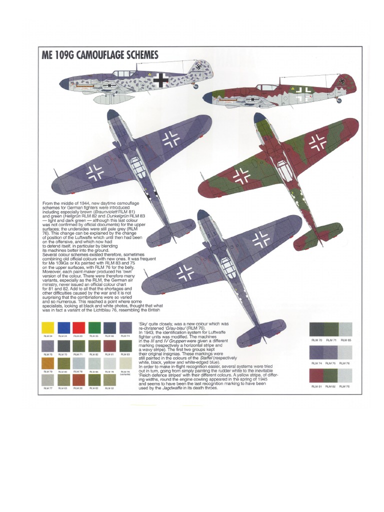 Luftwaffe Colours Charts Part 1 | PDF | Unrest