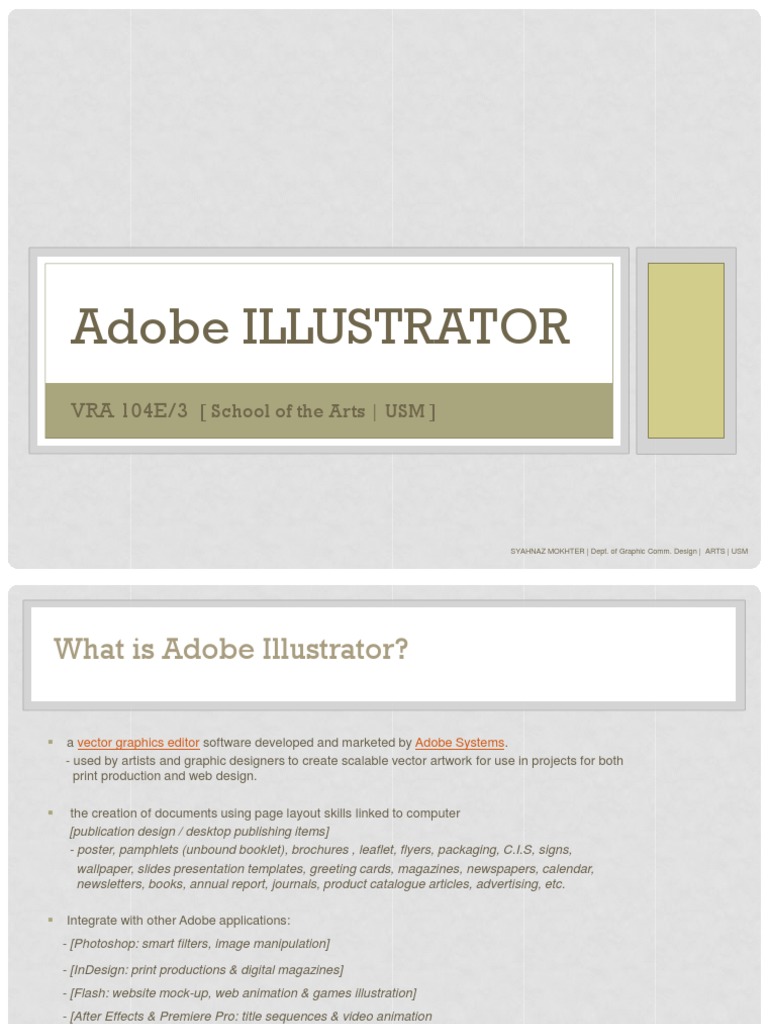An Introduction to Adobe Illustrator: Exploring Vector Graphics ...