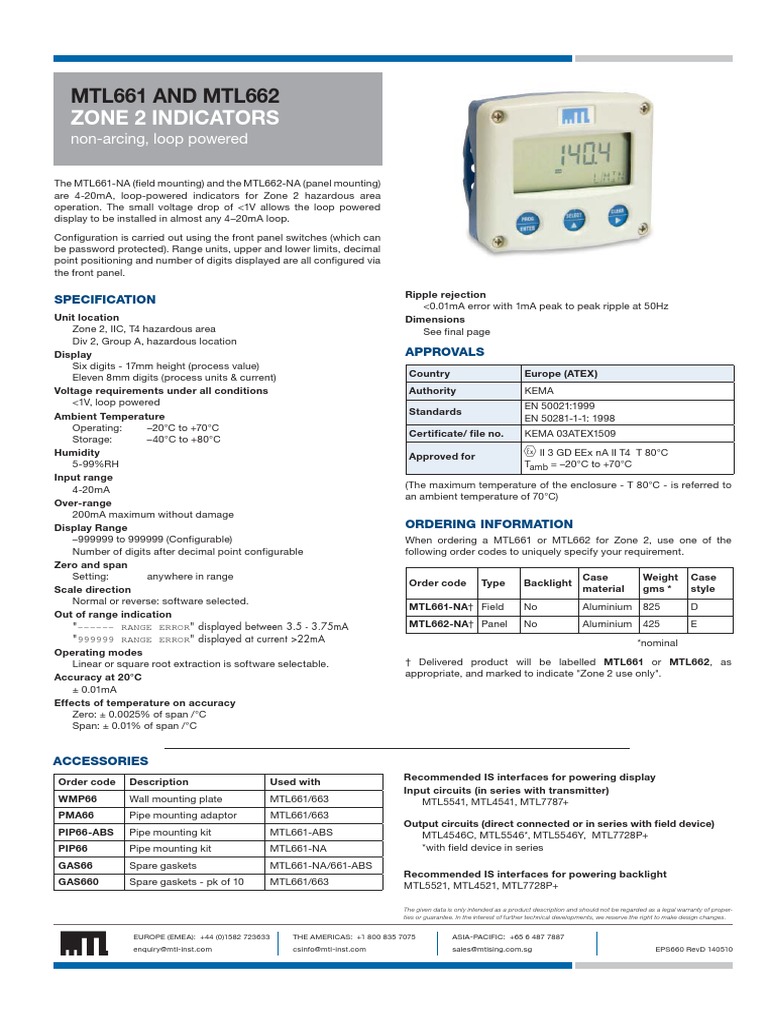 MTL661 62 Na | Download Free PDF | Pipe (Fluid Conveyance) | Electrical ...