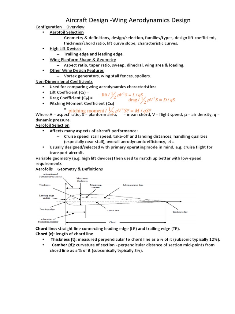 AircraftWing Design | PDF | Airfoil | Flap (Aeronautics)
