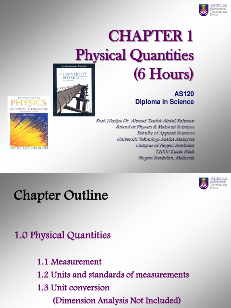 Phy110 - Chapter 1 PDF | Download Free PDF | Significant Figures | Kilogram