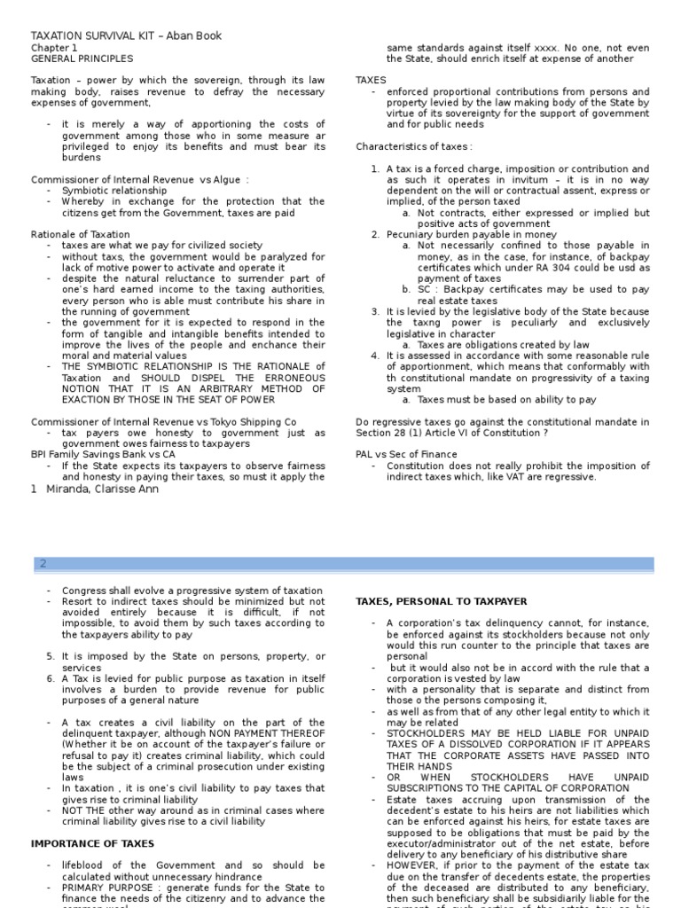 Taxation - Aban Book | PDF | Tax Refund | Progressive Tax