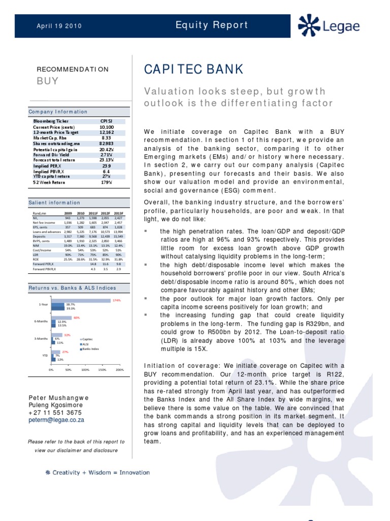 Capitec Bank - Valuation Looks Steep But Growth Outlook Is The ...