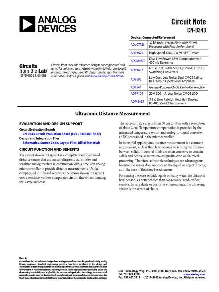 Analog Devices Circuit Note | Download Free PDF | Analog To Digital ...