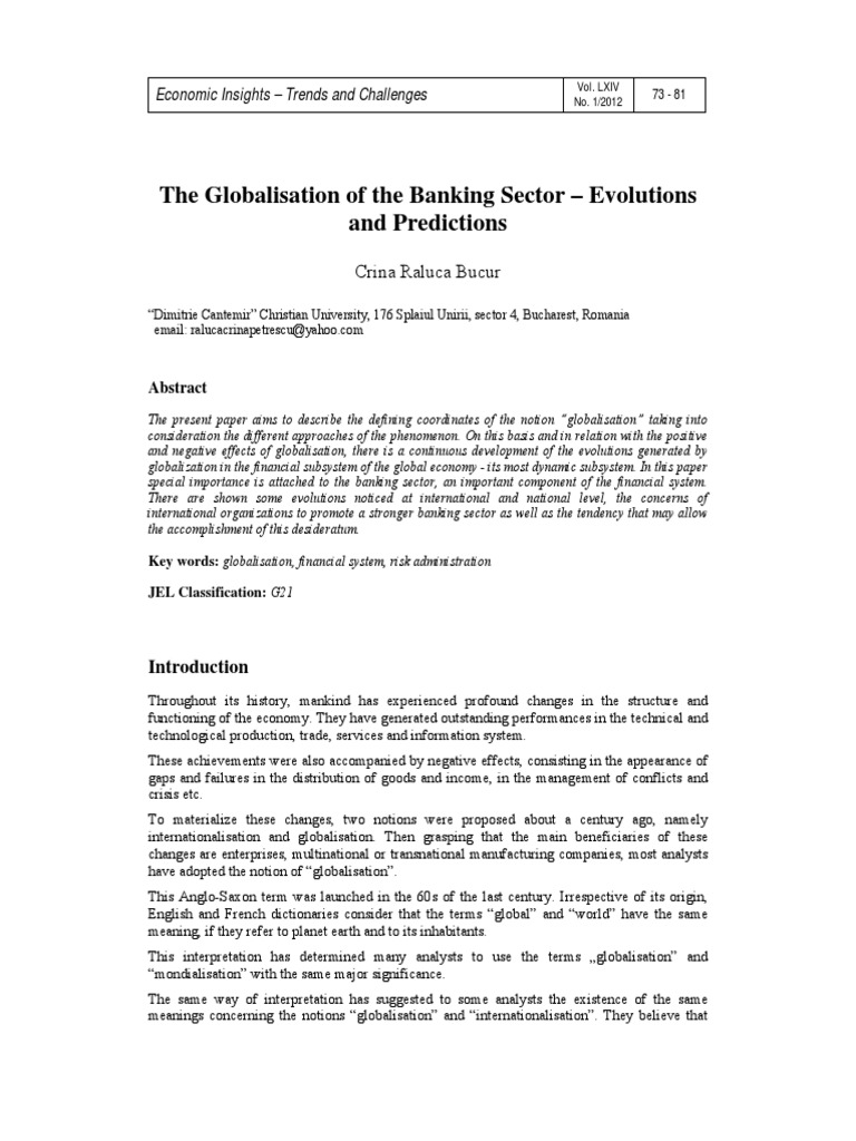 The Evolution and Future of Global Banking: Insights from Trends ...