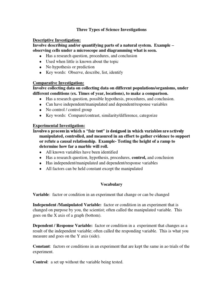 3 Types of Investigations PDF | PDF