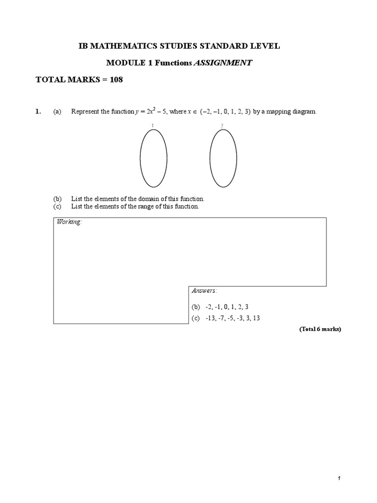 Module 1 Functions Assignment | Download Free PDF | Function ...