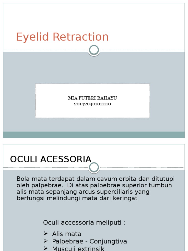 Eye Lid Retraction | PDF