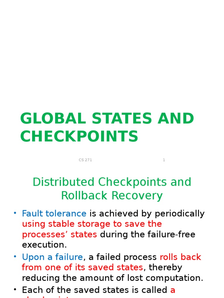 Global States | Download Free PDF | Distributed Computing | Computer ...