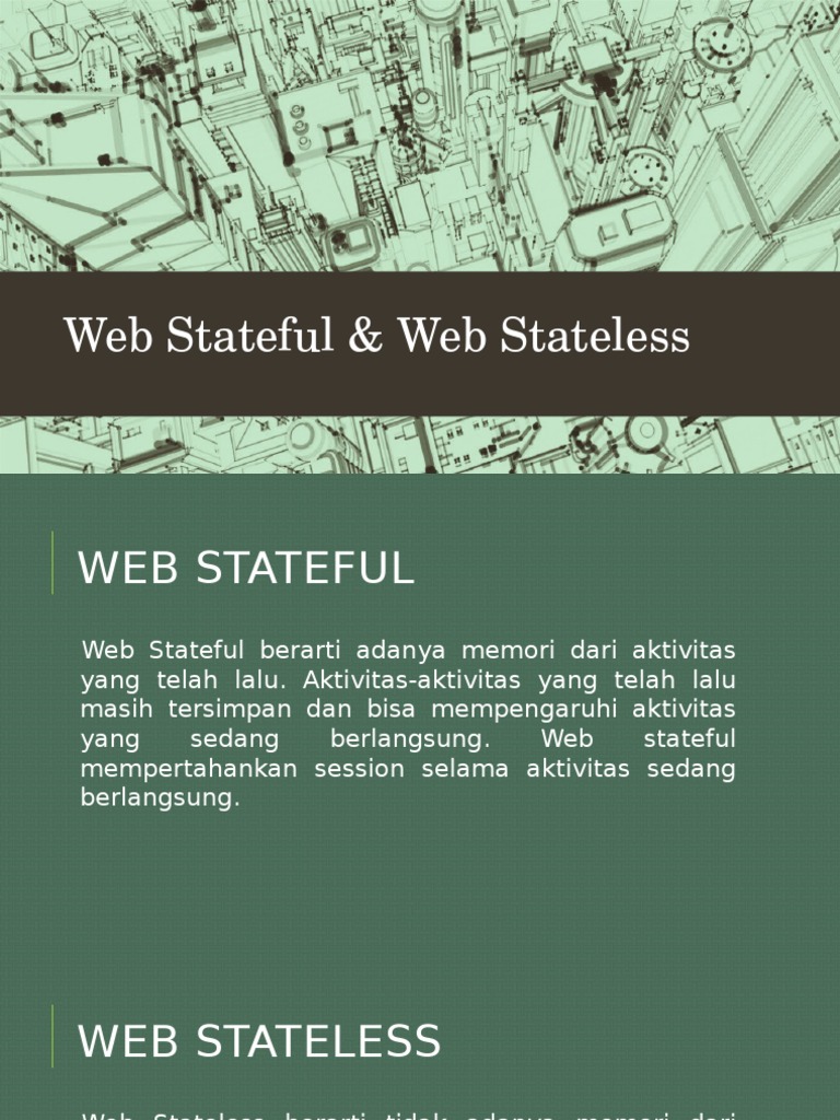 Web Stateful & Web Stateless | PDF