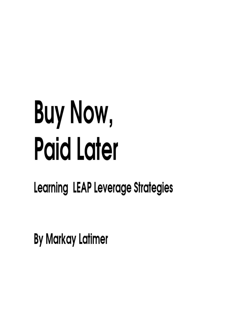 Markay Latimer - Buy Now, Paid Later - Using LEAPS As A Cash Flow ...
