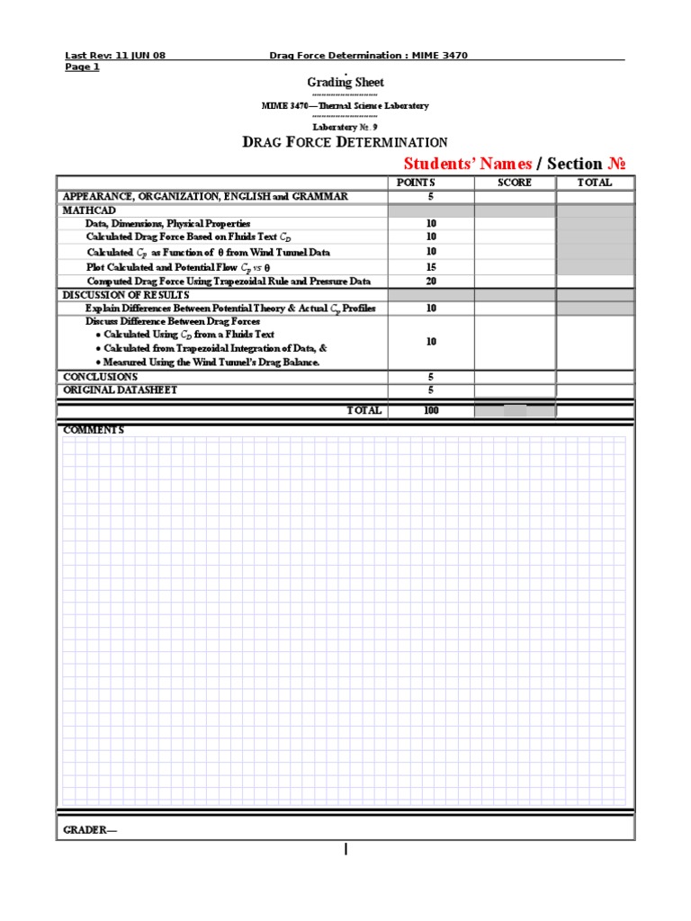 Drag Force Experiment | PDF | Fluid Dynamics | Drag (Physics)