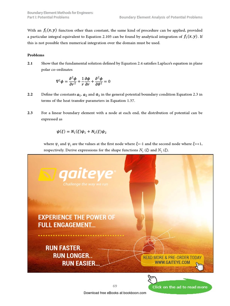 Boundary Element Methods For Engineers - Part I - 069 | PDF