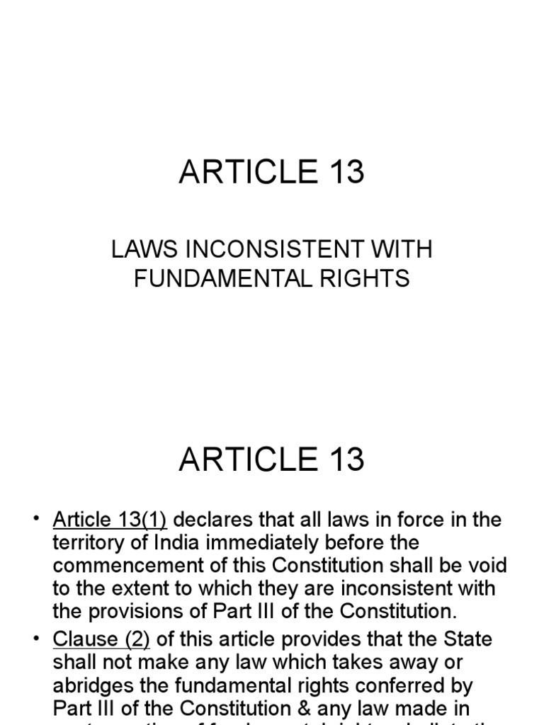 Article 13 | Judiciaries | Constitution