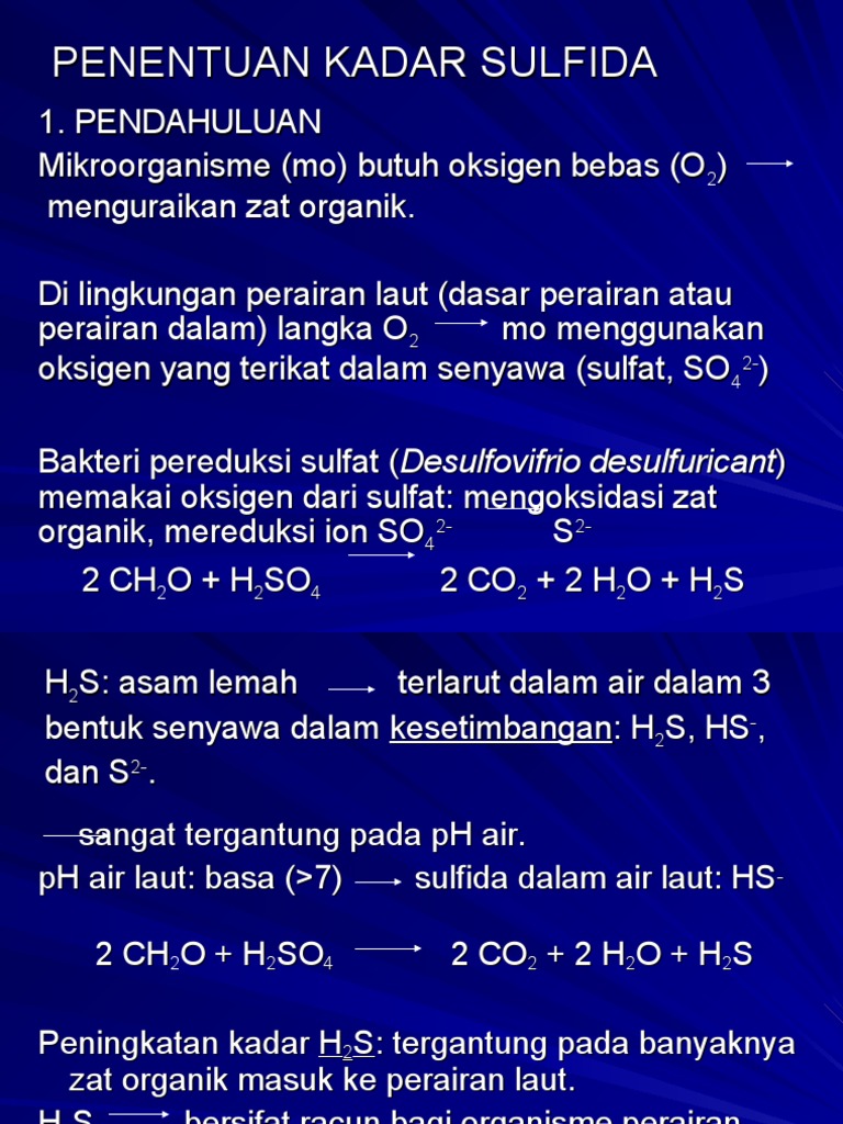 Penentuan Kadar Sulfida | PDF