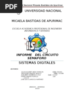 Informe Semafor1 | PDF | Semáforo | Arduino