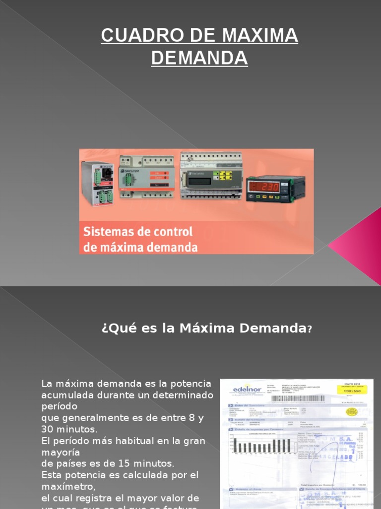 Maxima Demanda | PDF | Energia electrica | Energía y recursos