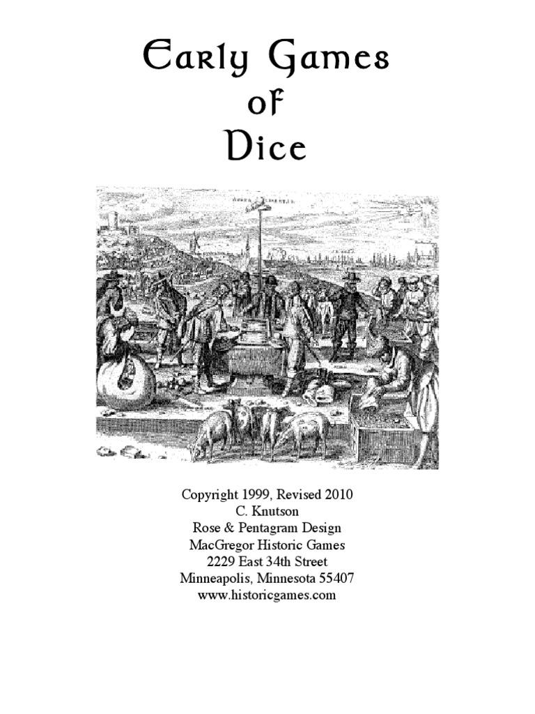 Early Dice Games | PDF | Dice | Gaming