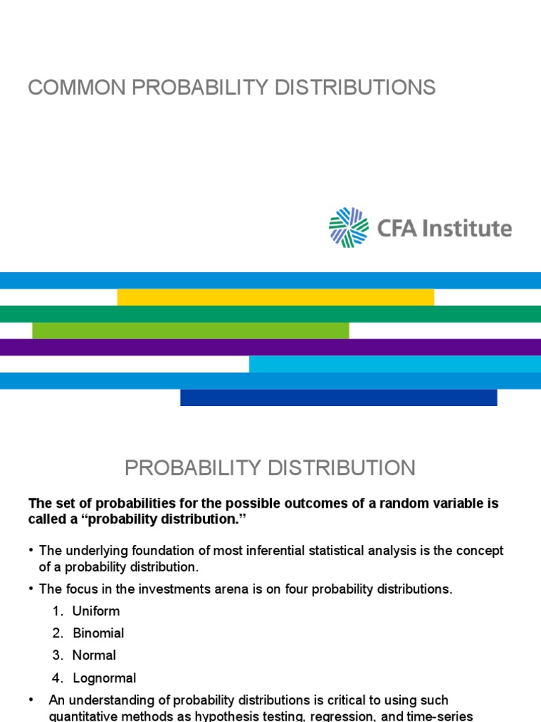 1.5 Common Probability Distribution | PDF | Probability Distribution | Normal Distribution