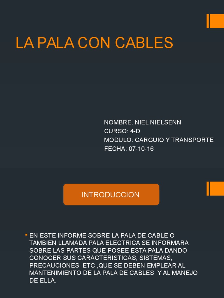 La Pala Con Cables | PDF | Engranaje | Minería